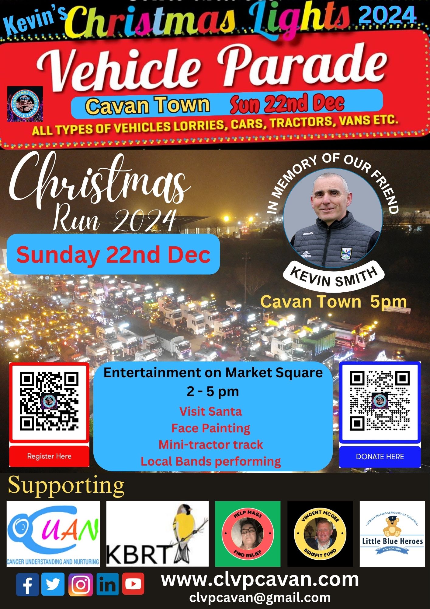 2024 Event – Sunday 22nd December – Christmas Lights Vehicle Parade Cavan